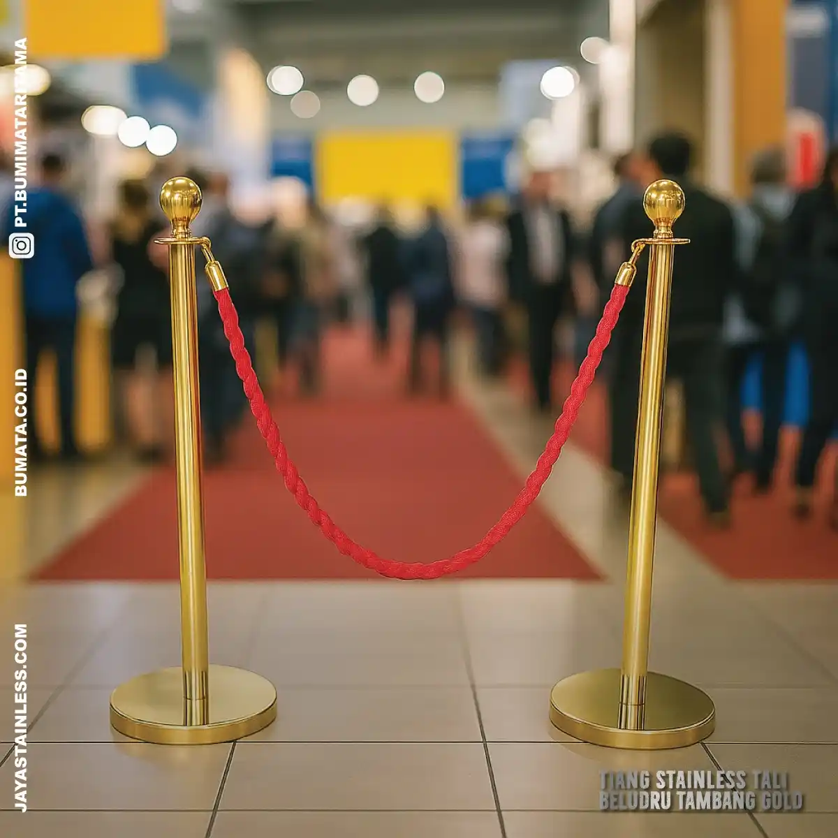 Tiang antrian stainless pesanan Summarecon Villaggio Outlets - Jaya ...