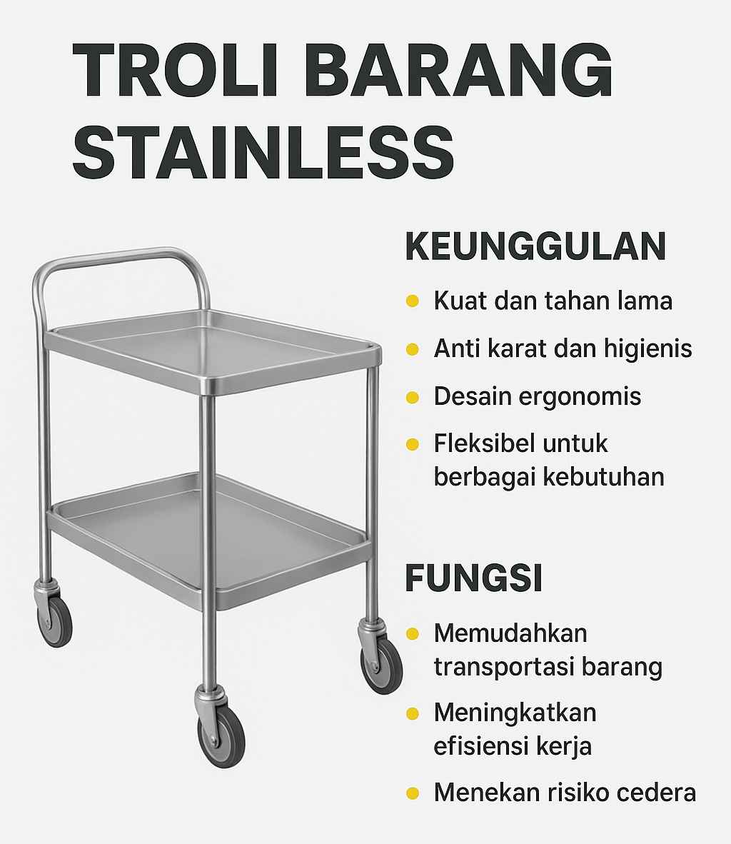 Troli Barang Stainless: Solusi Efisien untuk Transportasi Barang - Jaya ...