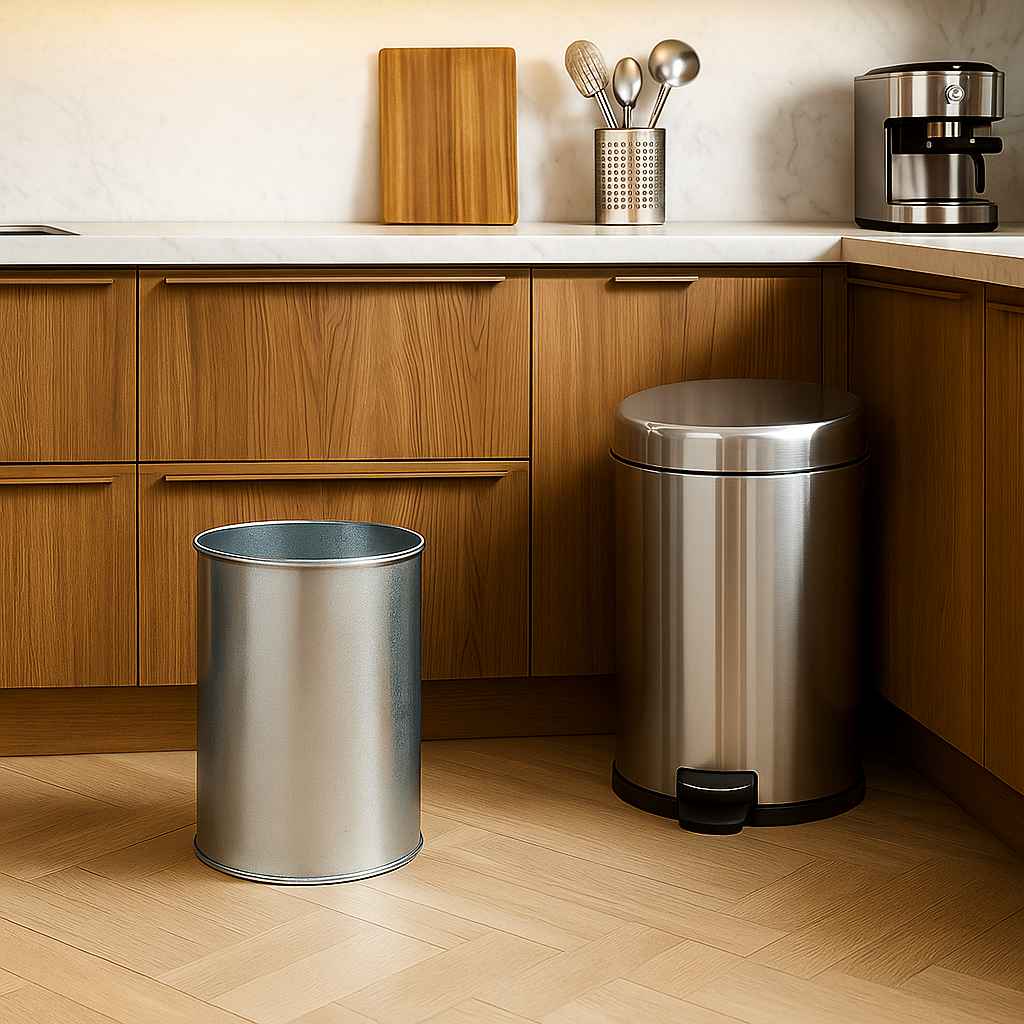 Tempat Sampah Stainless | Desain Elegan