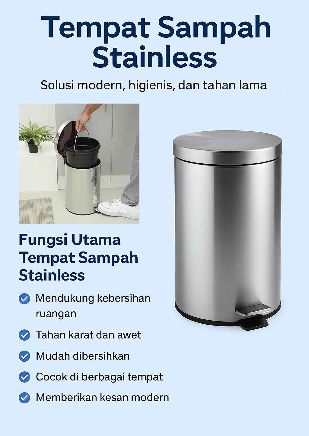 Tempat Sampah Stainless - Jaya Stainless Blog